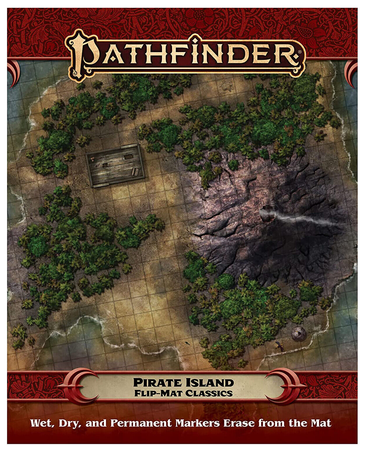 Pathfinder 1E Flipmat Classics: Pirate Island – Two Fairies and A Dwarf ...